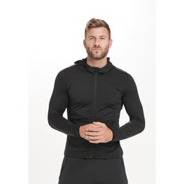 Endurance Damen Laufjacke "Laitina", schwarz, Gr. 44, unifarben, 88% Polyester, 12% Elasthan, Jacken, mit praktischem Kinnschutz
