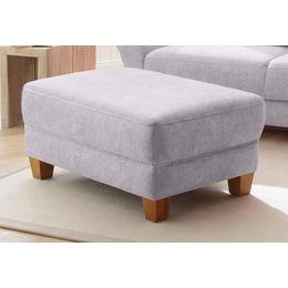 Hocker Home Affaire, B:101cm H:45cm T:66cm, grau, 90% Polyester/10% Polyamid Luxus-Microfaser (100% Polyester);Struktur (100%