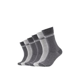 Mustang Damen Socken "Socken 6er Pack", Gr. 39, grau, 55% Baumwolle, 41% Polyester, 2% Polyamid, 2% Elasthan, Socken