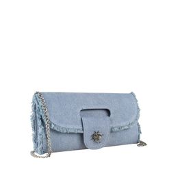 Damen Clutch "Bee", Collezione Alessandro, blau, Baumwolle, Taschen, Clutch und Umhängetasche zugleich