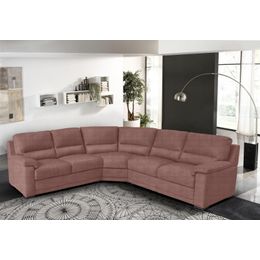 Ecksofa Egoitaliano, B:266cm H:90cm T:246cm, braun, Luxus-Mikrofaser BLUSH (100% Polyester) ist ein innovatives Mikrofasergewebe mit wasser- und