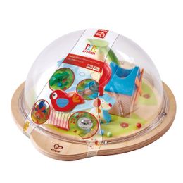 HAPE Baby Kugelbahn "Sonnental-Erlebniskuppel", bunt, Holz, Kunststoff, B:34cm H:15cm T:30cm, Kugelbahnen