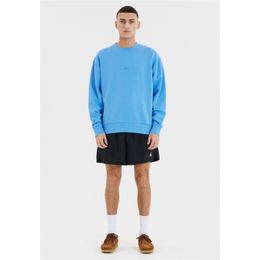 SOS Herren Sweatshirt "Bovec", blau, Gr. XL, unifarben, 100% Baumwolle, Sweatshirts, aus reiner Bio-Baumwolle