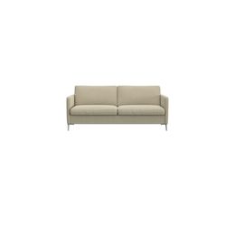 2,5-Sitzer FLEXLUX, B:181cm H:85cm T:92cm, beige, 100% Polyester, Sofas, "Fiore, super Sitzkomfort durch Kaltschaum im Sitz", schmale Armlehnen, Füße