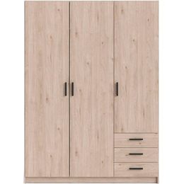 Kleiderschrank Inosign, B:147cm H:200,4cm T:49,8cm, braun, Spanplatte, Schlafzimmer, Schr&auml;nke, "Sprint Dreht&uuml;renschrank, Aufbewahrung Kasten Schrank