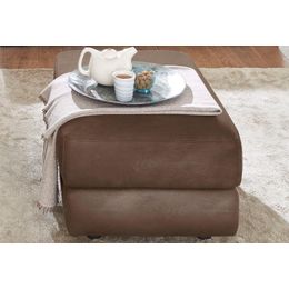 Hocker Calia italia, B:67cm H:44cm T:90cm, braun, Luxus-Microfaser Ginevra (100% Polyester), Wohnzimmer, Hocker, "Gaia, in edlem Design und mit