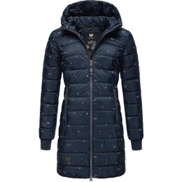 Ragwear Damen Steppjacke "Tiasa Long", blau, Gr. M, Oberstoff: 100% Nylon; Futter: 100% Polyester; Wattierung: 100% Polyester; &Auml;rmelfutter: 100%