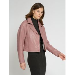 Maze Damen Lederjacke "42021293", rosa, Gr. XS, Obermaterial: 100% Lammleder; Futter: 100% Baumwolle; &Auml;rmelfutter: 100% Polyester, Jacken