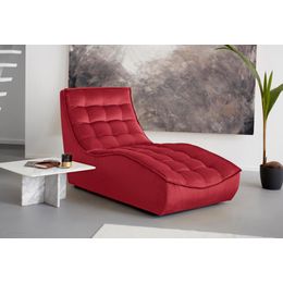 Chaiselongue Calia italia, B:81cm H:88cm T:156cm, rot, Sofas, "Banjo, Designsofa, erstklassiger Sitzkomfort, als Einzelelement", oder als Modulsofa