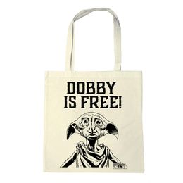 logoshirt Damen Henkeltasche "Baumwolltasche Dobby Is Free", beige, Baumwolle, mehrfarbig, Taschen, mit Dobby-Print