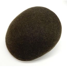 Chaplino Herren Flat Cap, braun, Gr. 61, unifarben, 100% Wolle, Caps, in klassischem Design