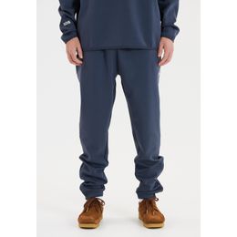 SOS Herren Sweathose "Vail", blau, Gr. S, unifarben, 85% Baumwolle, 10% Polyester, 5% Elasthan, Hosen, mit elastischem Bund und Kordelzug
