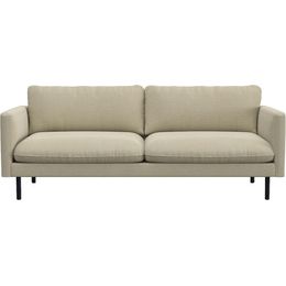 3,5-Sitzer FLEXLUX, B:207cm H:61cm T:90cm, beige, 100% Polyester, Sofas, "Bolzano, Megasofa, aktuelles Design", sehr bequem durch Kaltschaum, im
