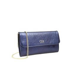Damen Clutch "Eleganz", Collezione Alessandro, blau, Leder, Taschen, aus Leder, mit separaten Fächern