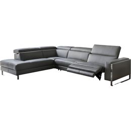 Ecksofa Calia italia, B:290cm H:78cm T:227cm, grau, Wohnzimmer, Sofas, "Pier, Design und erstklassiger Sitzkomfort im Einklang, L-Form", mit
