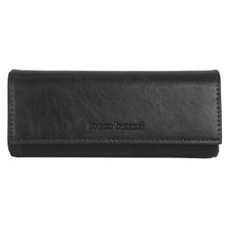 Bruno Banani Damen Brustbeutel, schwarz, Leder, unifarben, Kleinlederwaren, echt Leder