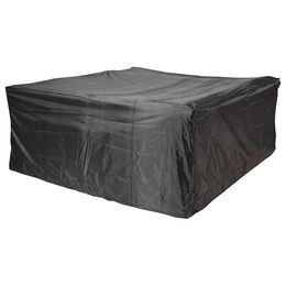 Gartenmöbel-Schutzhülle AEROCOVERS, B:190cm H:85cm L:200cm, grau, Polyester, Planen, "Sitzgruppenhülle 200x190x85", Sitzgruppenhülle 200x190x85 cm