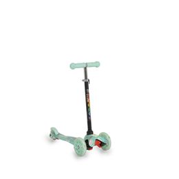 Moni Kinderroller Fidget 3 R&auml;der h&ouml;henverstellbar, PU-R&auml;der, Wasserdruck, ABEC-7 gr&uuml;n