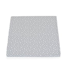 Moni Laufgittermatratze Comfort 88 x 88 x 5 cm, Babybettmatratze, Bezug waschbar grau sterne