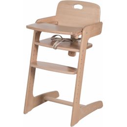 Roba Baby Hochstuhl "Treppenhochstuhl, Kid Up, natur", beige, Stühle, aus Holz