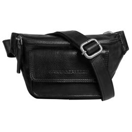 SPIKES & SPARROW Damen Gürteltasche "WAIST BAG", SPIKES & SPARROW, schwarz, Leder, leicht glänzend, unifarben, Taschen, echt Leder