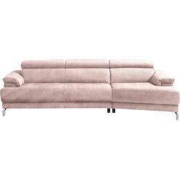 Ecksofa Egoitaliano, B:246cm H:99cm T:140cm, grau, Luxus-Micofaser Lederoptik (100% Polyester) ist ein neues technisches Gewebe mit einem visuellen