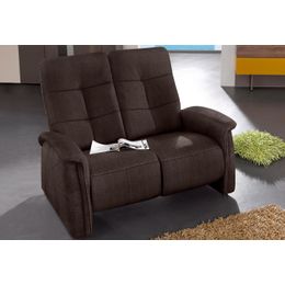 Sofa, braun, exxpo - SOFA FASHION, Wohnzimmer, Sofas, "Tivoli, Kinosofa, bequem und komfortabel durch die Relaxfunktion", (2-sitzig), schmale