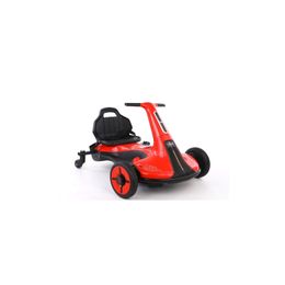 ES-Toys Kinder Elektro-Fahrzeug Drift Cart Gokart, Bluetooth R&uuml;ckw&auml;rtsgang Hupe rot