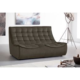 2-Sitzer Calia italia, B:162cm H:88cm T:102cm, lila, Luxus-Microfaser Selfie (100% Polyester), Sofas, "Banjo, italienisches Doppelsofa, als 2-Sitzer