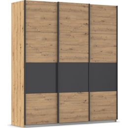 Schwebet&uuml;renschrank Rauch, B:203cm H:229cm T:62cm, grau, Holzwerkstoff, Schr&auml;nke, "Schwebet&uuml;renschrank Kleiderschrank Schrank Garderobe CORTONA",