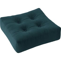 Pouf Karup Design, B:70cm H:22cm T:70cm, blau, Stoff, Poufs, "More Pouf"