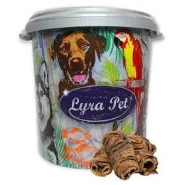 5 kg LYRA PET® Wrap aus Rinderlunge und Strossen in 30 L Tonne