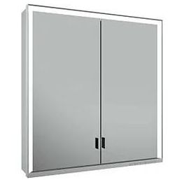 KEUCO Royal Lumos Spiegelschrank 14307172303 700x735x165mm, silber-eloxiert, 2 lange Türen, Wandvorbau