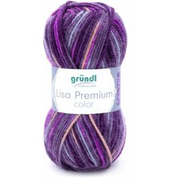 gründl Gründl - Wolle Lisa Premium color 50 g brombeere-fuchsia-lila-color Wolle