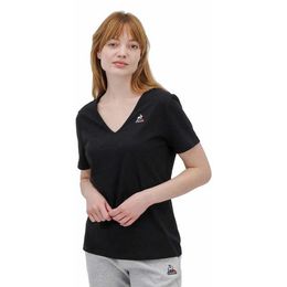 Le Coq Sportif Essential Col V N1 W - T-Shirt - Damen