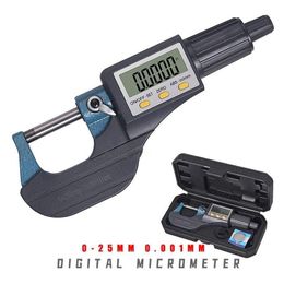 Elektronisches Mikrometer, Mikrometer, Wandstärken-Mikrometer, digitales Mikrometer, 0–25 mm, 0,001 mm - Ahlsen