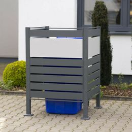 WESTMANN - Mülltonnenverkleidung Planum 1er Box anthrazit 80 x 80 x 120 cm (b x t x h)