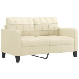 2-Sitzer-Sofa Creme 140 cm Kunstleder vidaXL