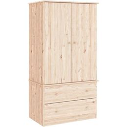 vidaXL - Kleiderschrank alta 90x55x170 cm Massivholz Kiefer