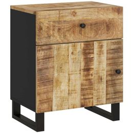 Nachttisch 50x33x60 cm Massivholz Mango & Holzwerkstoff vidaXL