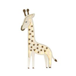 Little Lights Nachtlicht Kinder, Nachtlampe Giraffe - 100% Kiefernholz natur