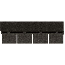 ONDULINE Bitumen-Rechteckschindeln schwarz 34 x 100 cm