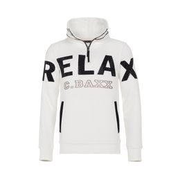 Cipo & Baxx Cipo & Baxx Sweatshirt Herren Gr&ouml;&szlig;e XXL taupe / schwarz / wei&szlig;