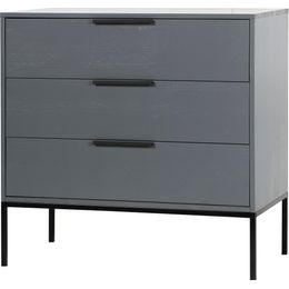 Sideboard Woood "Adam", grau, B:94cm H:93cm T:52cm, Holzwerkstoff, Sideboards, Schubkasten-Kommode, B 94 cm x H 93 cm