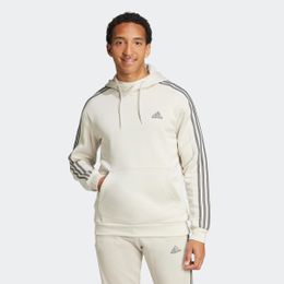 Kapuzensweatshirt adidas Sportswear "ESSENTIALS 3STREIFEN HOODIE" Gr. L, silberfarben (aluminium) Herren Sweatshirts