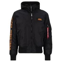 Bomberjacke Alpha Industries "Alpha Industries Men - Bomber Jackets MA-1 D-Tec SE" Gr. M, schwarz (schwarz, orange) Herren Jacken