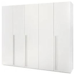 Drehtürenschrank Loddenkemper "L 1000" Schränke Gr. B/H/T: 252 cm x 223 cm x 59,5 cm, ohne Schublade, 5 St., Basisausführung, weiß (bianco matt) wahlweise inklusive Ausstattungspaket, in mehreren Breiten