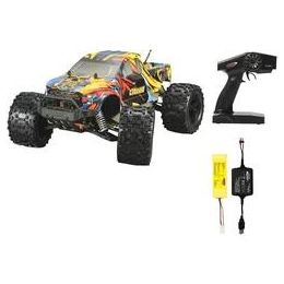 RC-Monstertruck Jamara "Crossmo Monstertruck 4WD" Fernlenkfahrzeuge bunt Kinder 1:10, 2,4 GHz