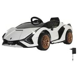 Elektro-Kinderauto Jamara "Ride-on Lamborghini Sián FKP 37" Elektro-Kinderfahrzeuge weiß Kinder