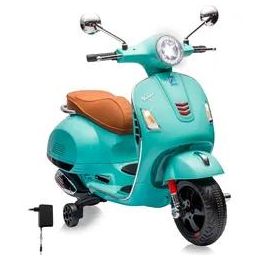 Elektro-Kinderroller Jamara "Ride-on Vespa GTS 125 mintgrün 12V" Elektro-Kinderfahrzeuge grün (mintgrün) Kinder mit Licht